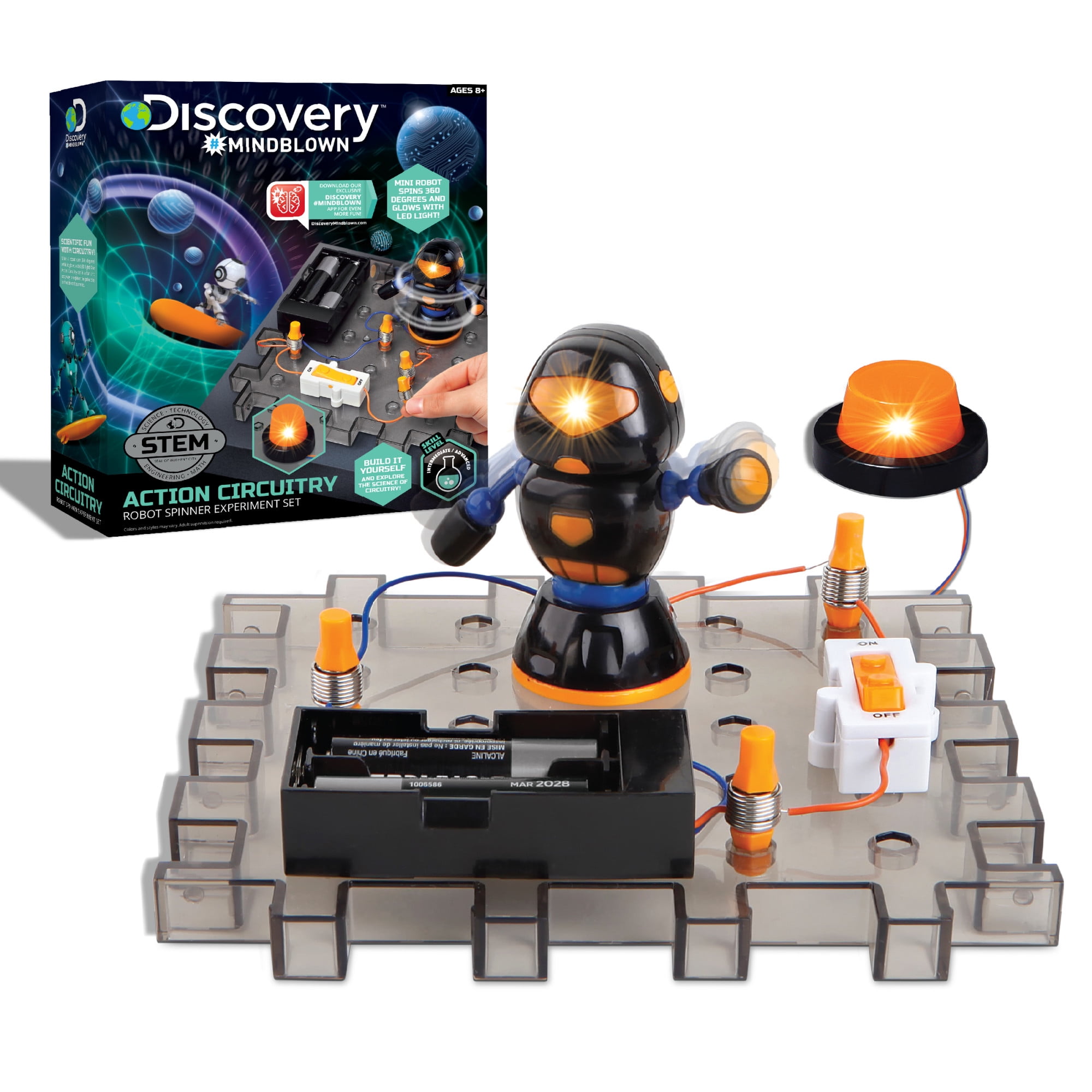 Discovery #Mindblown Action Circuitry Robot Spinner Experiment Set ...