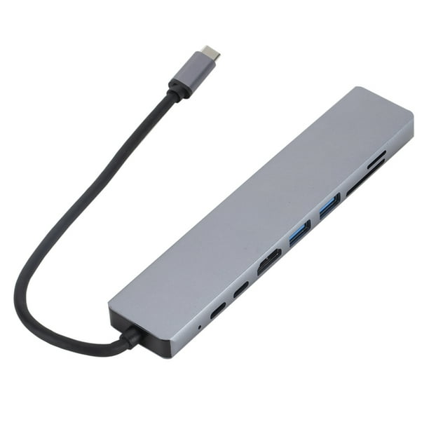 8-IN-1 USB C Hub Type-C Hub Adaptador Estación de acoplamiento ...