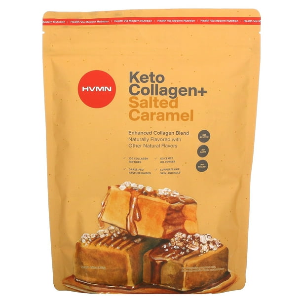 Suplemento HVMN Keto Collagen+ Caramelo Salado 430 g | Bodega Aurrera en línea