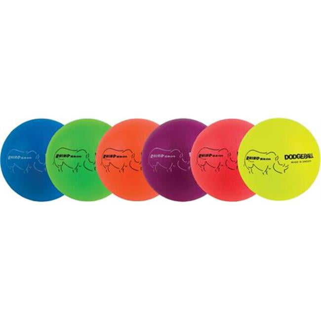Olympia Sports BA737P Rhino Skin Dodgeballs - Set of 6 Neon Colors ...