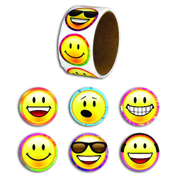 Kipp Brothers Assorted Roll of 100 Smile Stickers - Walmart.com