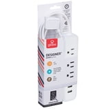 Globe Electric Watt Designer Series 6-ft 3-Outlet USB Surge Protector ...