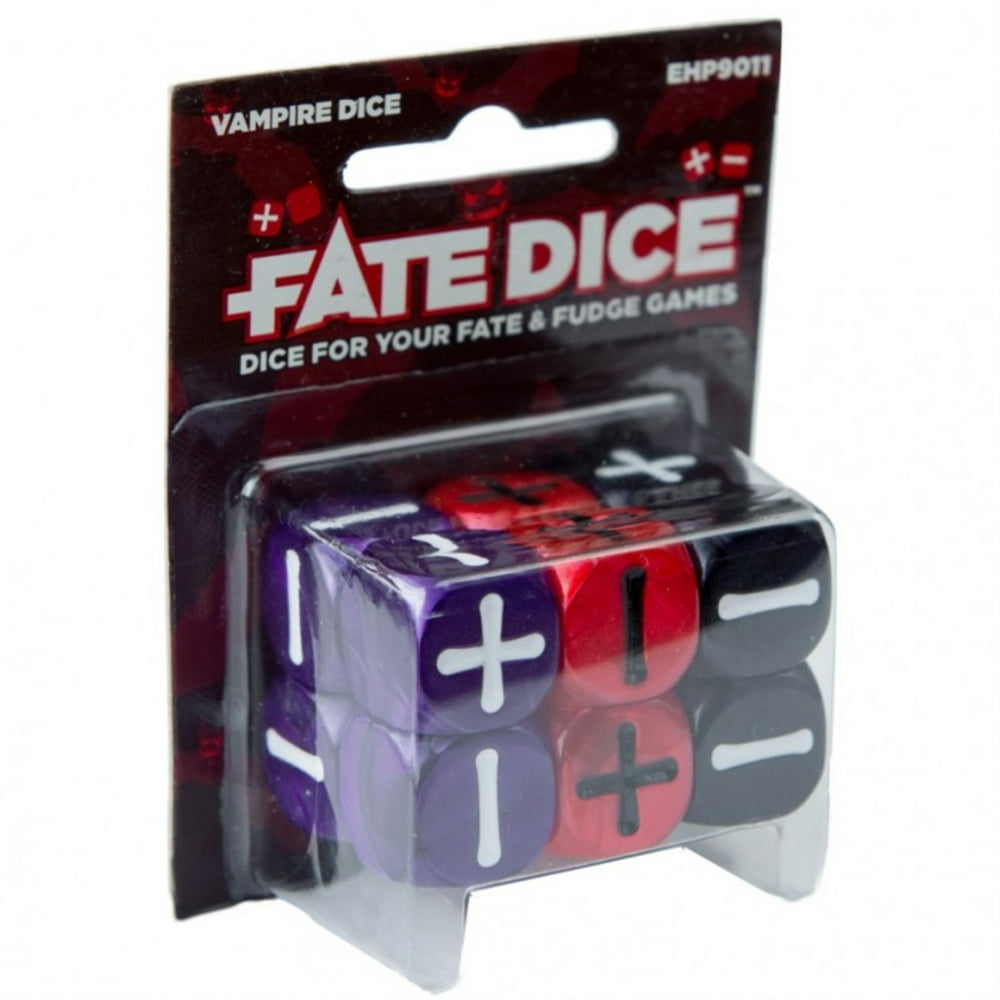 Evil Hat Fate Dice, Vampire Dice - Walmart.com - Walmart.com
