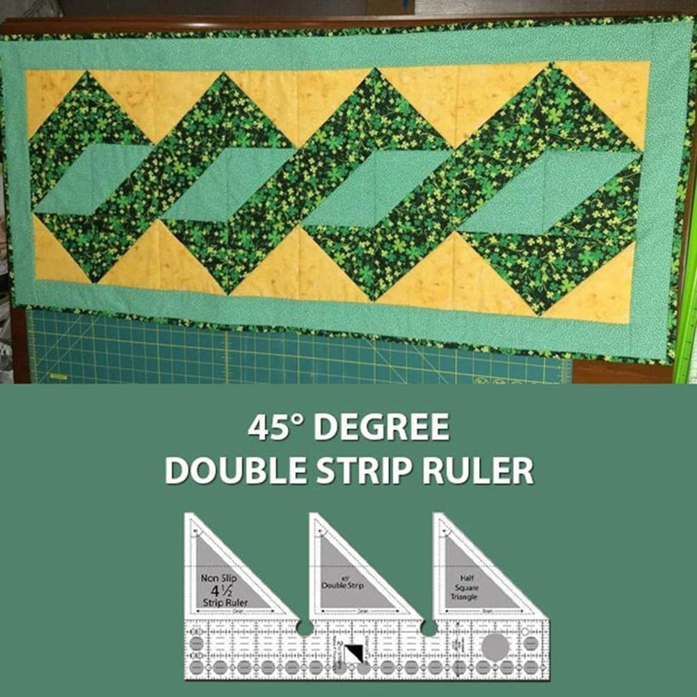 Reglas de acolchado, cuadrículas de regla de 45/60/90 grados, guía de ...