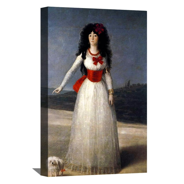 Francisco Goya Painting Art Print The White Duchess Canvas Art Print Frame Wall Art - Walmart.com