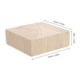 ETHZZLE 4Pcs Wooden Furniture Risers for Tables Beds and Chairs Beige ...