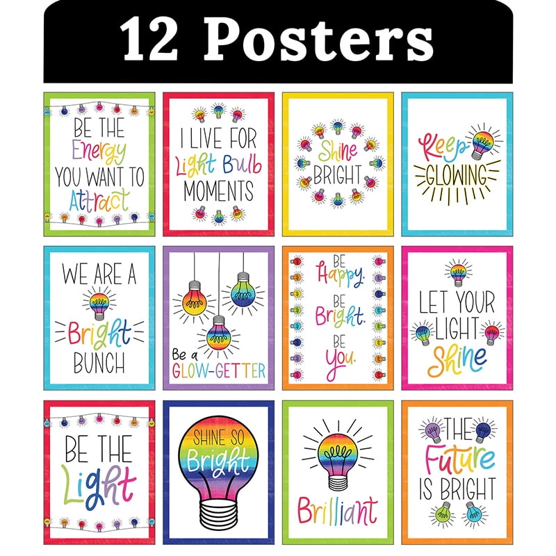 Mini Posters: Light Bulb Moments Poster Set - Walmart.com