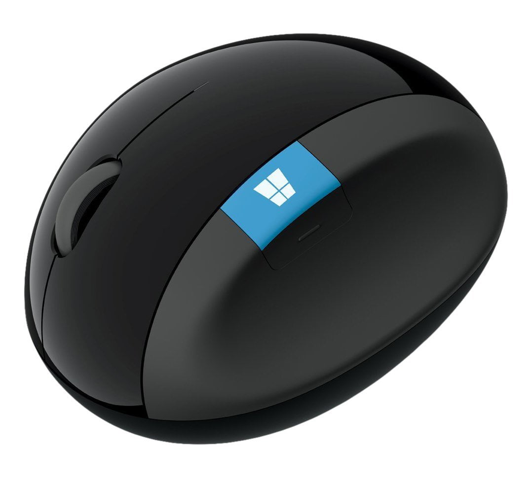 Microsoft Sculpt Ergonomic Mouse, Black (L6V-00002) - Walmart.com
