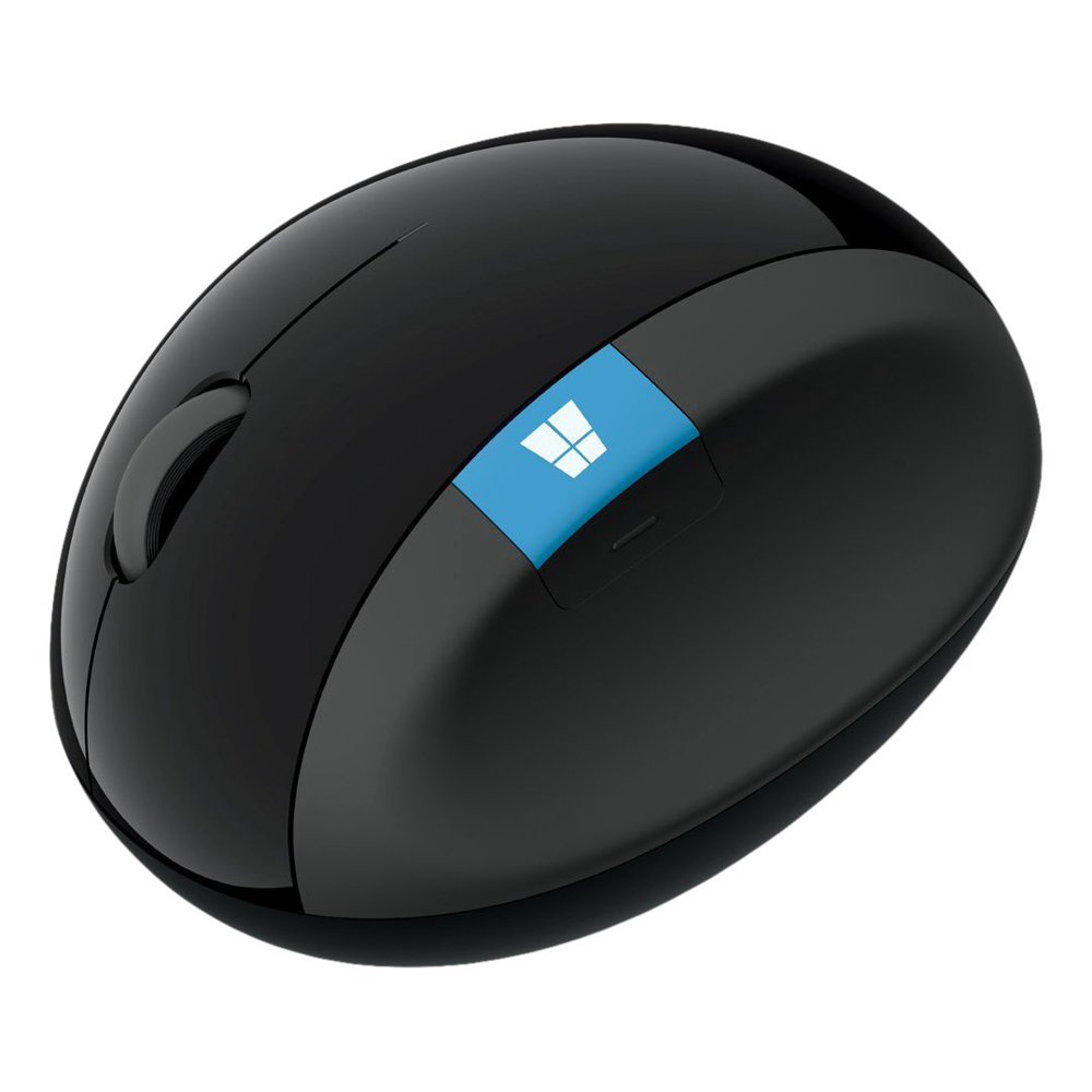 Microsoft Sculpt Ergonomic Mouse, Black (L6V-00002) - Walmart.com ...