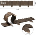 Wood Garden Edging, Wooden Fence Border Decorative Small Picket Panels ...