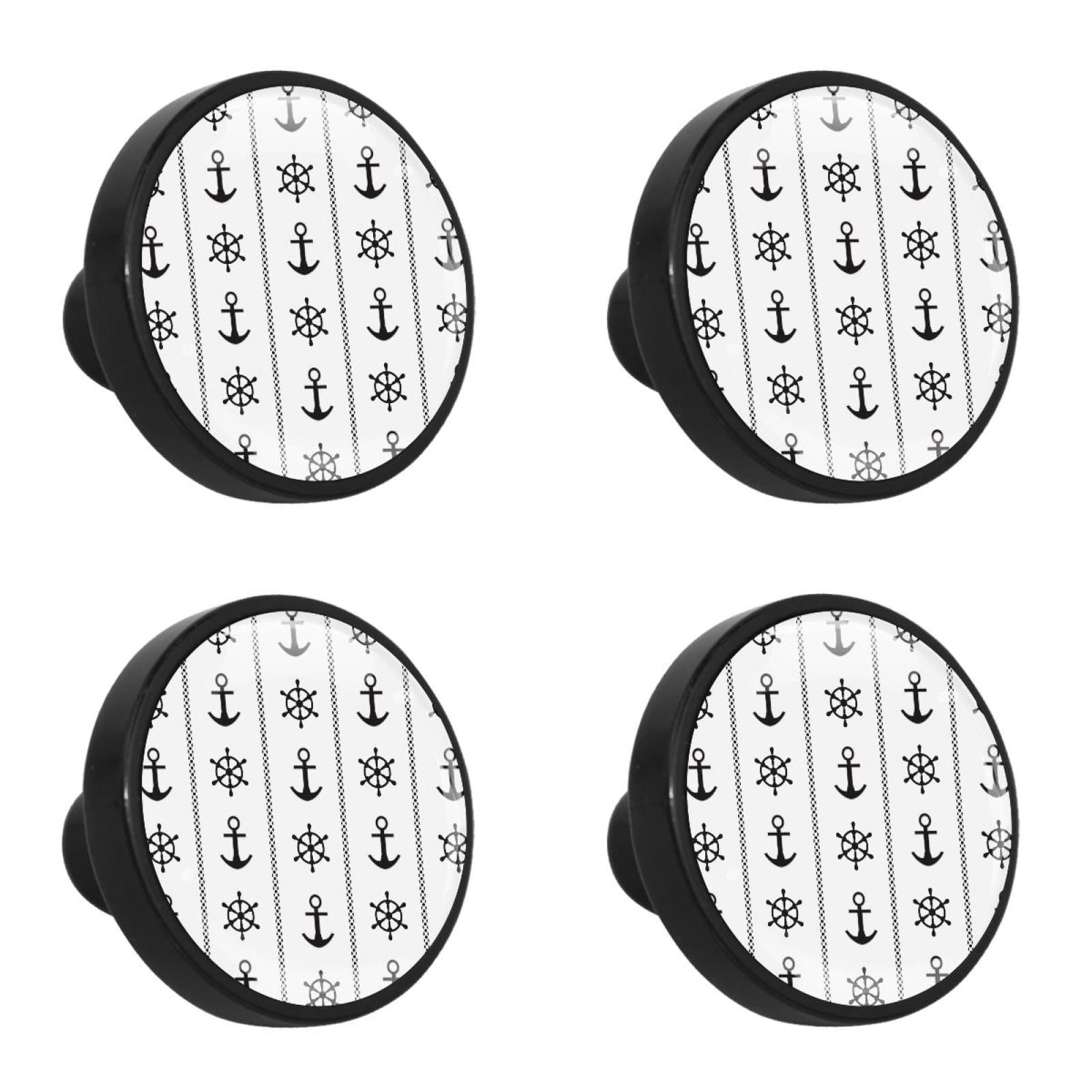 4 Pcs Anchor Knobs for Kitchen Cabinet Cupboard Dresser Bookcase Drawer ...