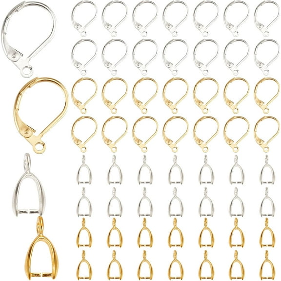 120Pcs Lever Back Ear Wires, Hypoallergenic Leverback Earwire Earring ...