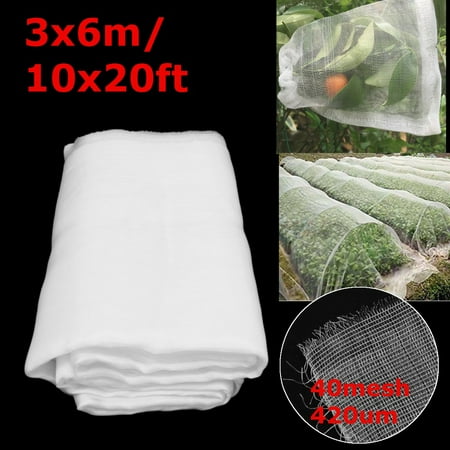Fabric 20Ft x 10Ft Mosquito Garden Bug Netting Insect Barrier Bird ...