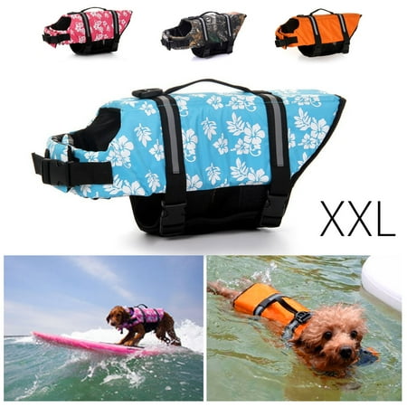 Pet PFD Dog Cat Saver Life Jacket Vest Reflective Preserver Aquatic ...