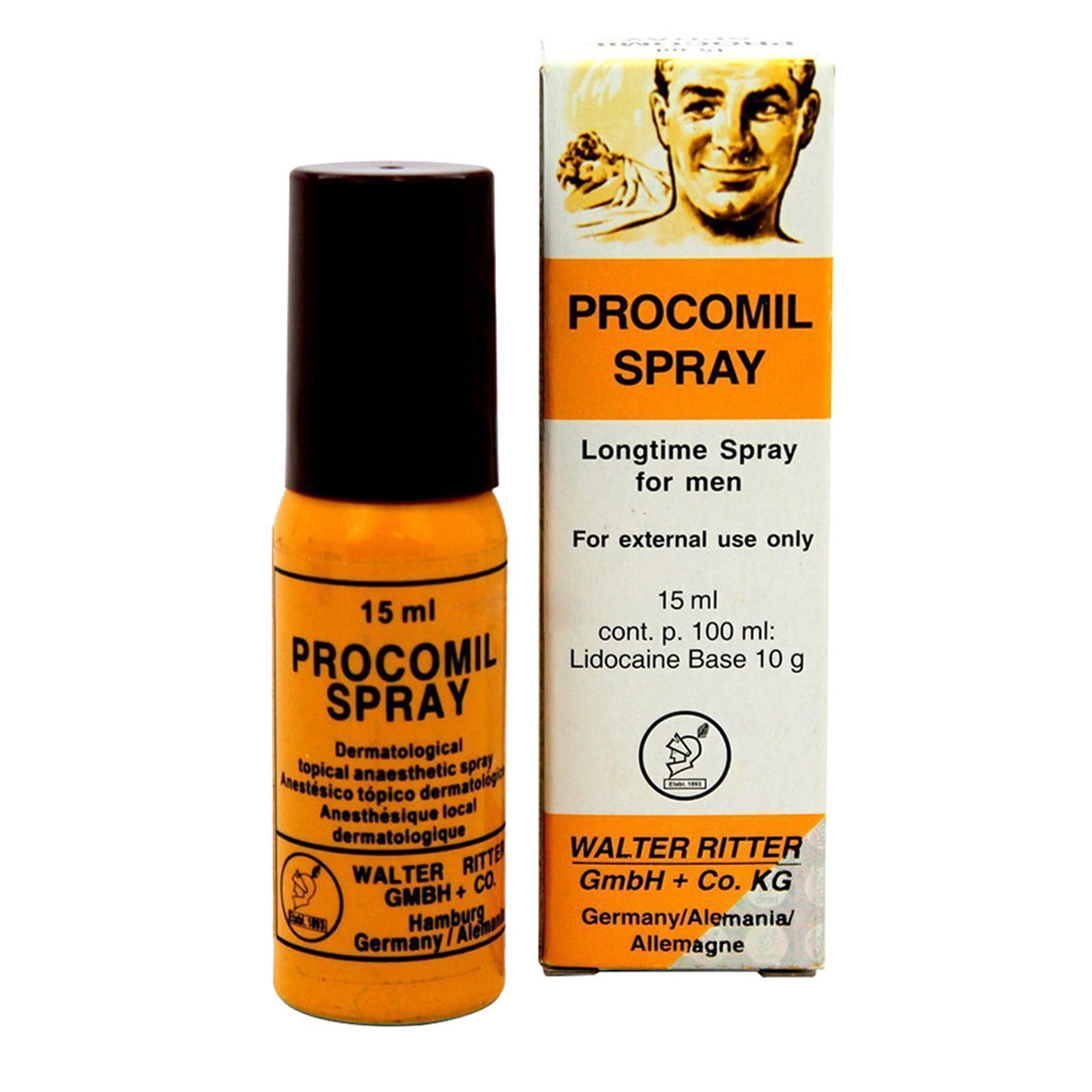 Procomil Spray Mantener Largo Tiempo Aerosol Extenal Hombres Retraso ...