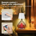 4 PACK Wireless Bottle Lamp With RGB Color Lights, Touch Dimmable Lamp ...