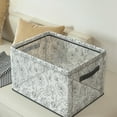 Steel Frame Storage Basket - Foldable Mesh Organizer Box for Desktop ...