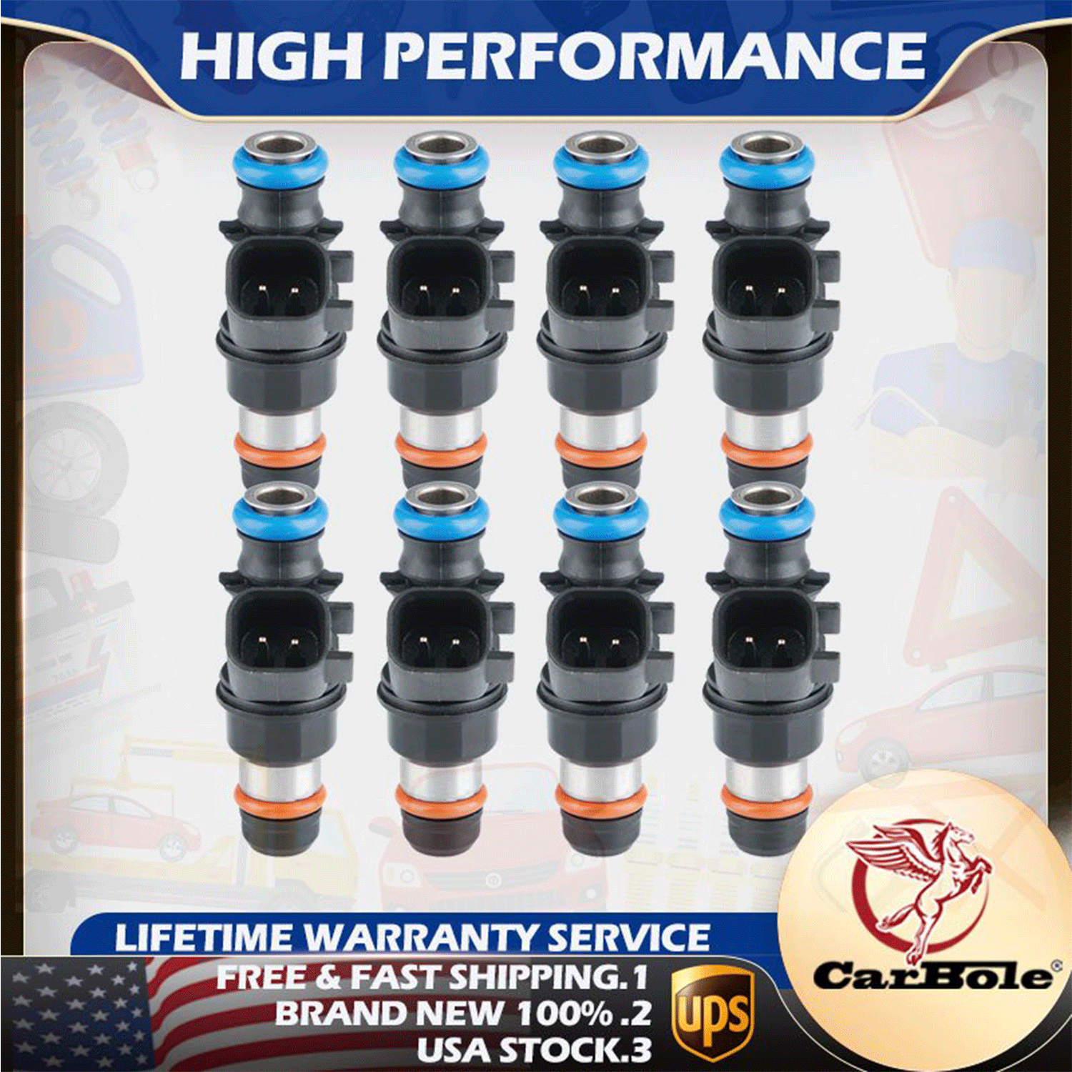 Set Of 8 Fuel Injectors 12580681 For Delphi 2004 2010 Chevy GMC 4 8 5 3 Set Of 8 Fuel Injectors 12580681 For Delphi 2004 2010 Chevy GMC 4 8 5 3