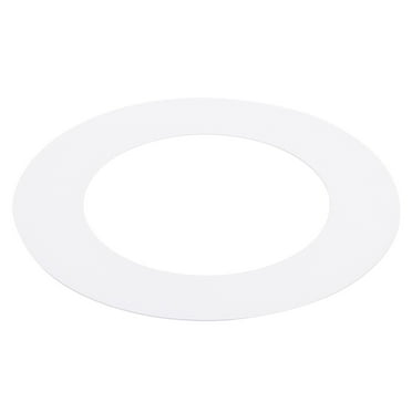Plastic White Light Trim Ring Recessed Can 6" Inch Over Size Oversized ...