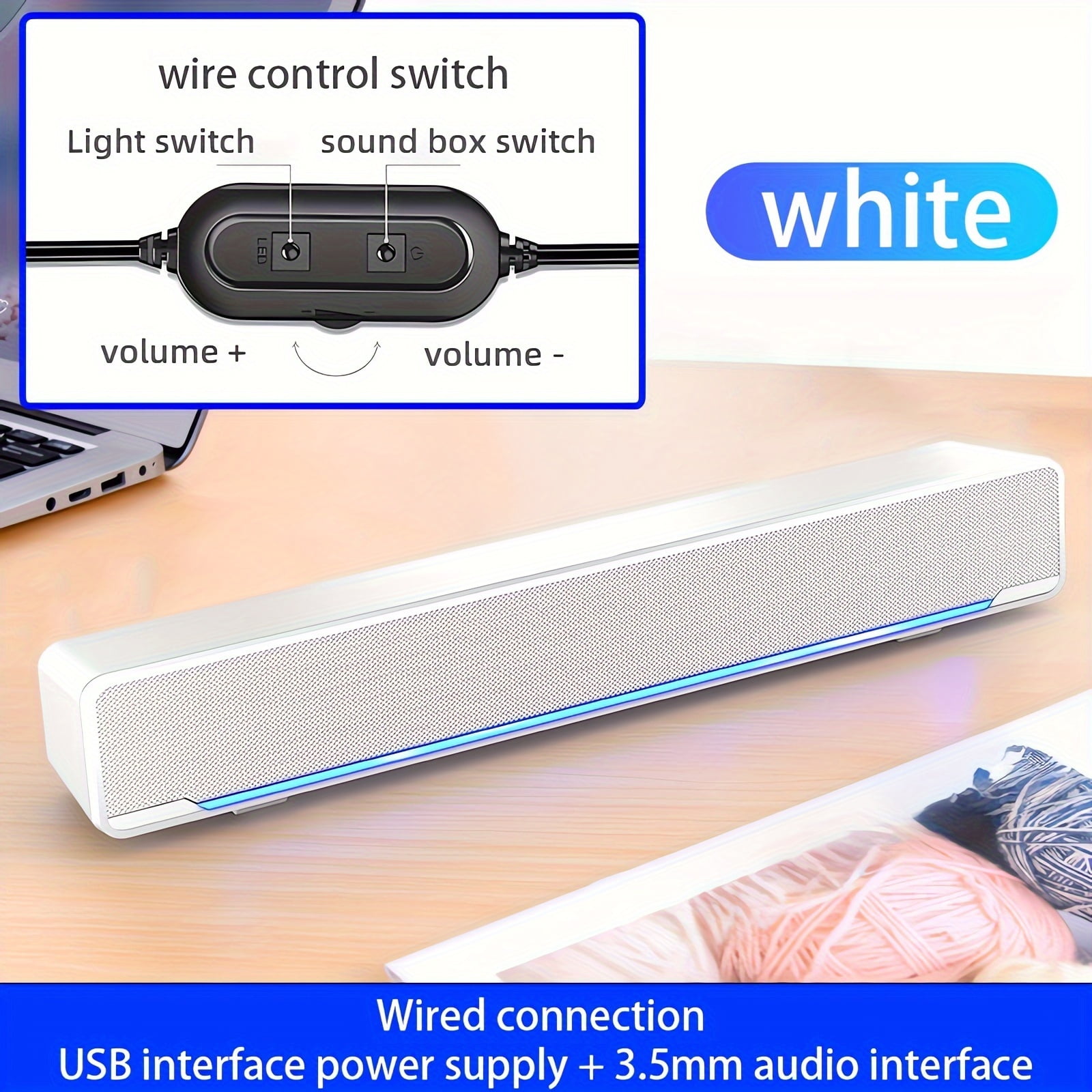 Click here for Unbranded Stereo Computer Speakers For Desktop  Wi... prices