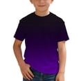 Bobifish Big Boys Basic Tee Minimal Short Sleeve Crew Neck Color Block ...