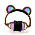 TechComm K9 Portable Panda Ear Glowing and Blinking LED Headphones ...