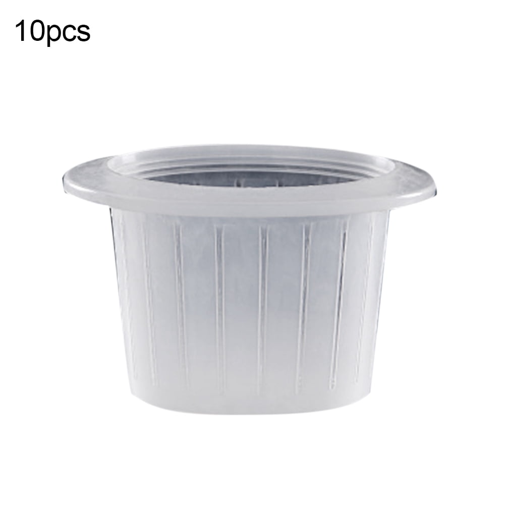 10Pcs Plastic Garden Mesh Net Pot, Round Net Cup Flower Pot, Hydroponic ...