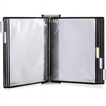 Tarifold PRO Wall Display Unit with 10 Display Pockets, Black - 20 ...