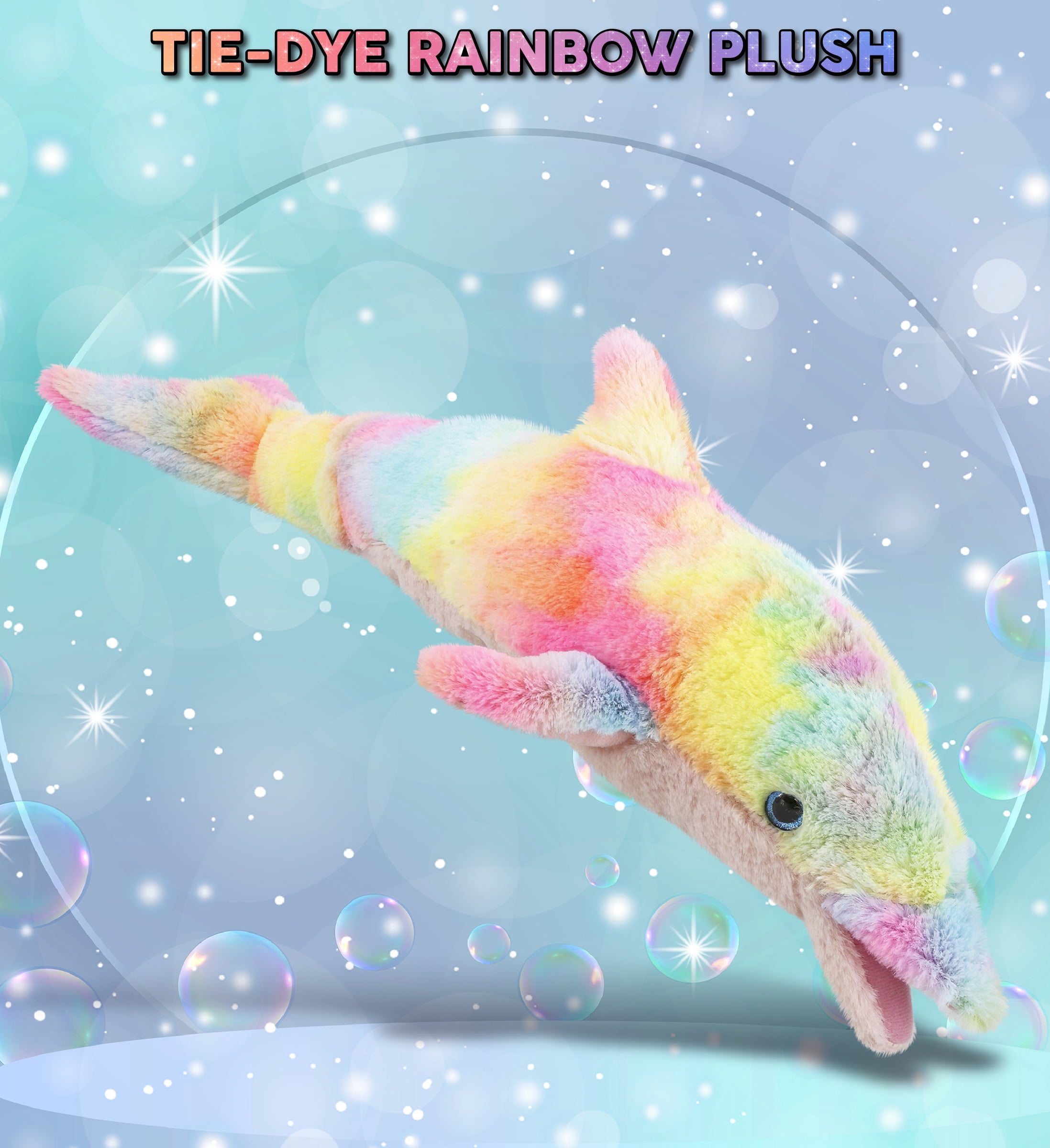 Rainbow Dolphin Stuffed Animal