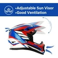 TCMT DOT Dirt Bike Helmet for Kids with Goggles & Gloves, for Motocross ...