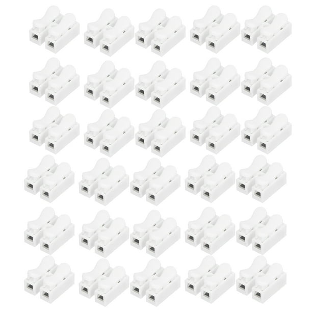 2 Terminal Blocks 100pcs CH-2 Connectors For LED Ceiling Light Flame ...