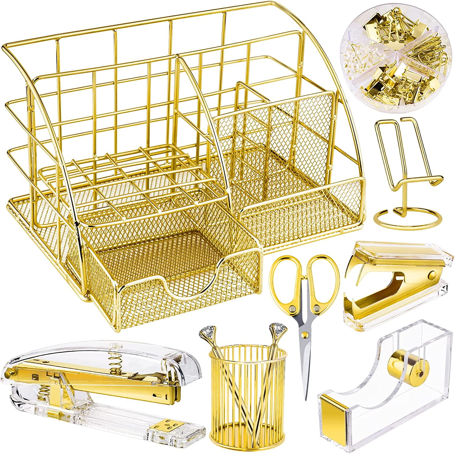 NiOffice Office Desktop Accessory Kit Workspace Organizers Desk ...