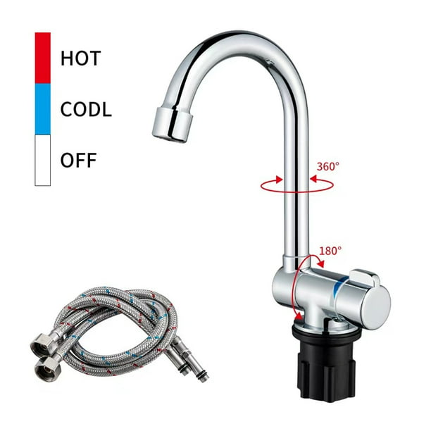 Folding Kitchen Faucets Polish Chrome Single Handle Basin Mixer Tap ...