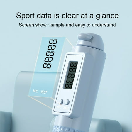 enqiretly PVC Jump Rope Portable Replacement Digital Solid Color Indoor ...