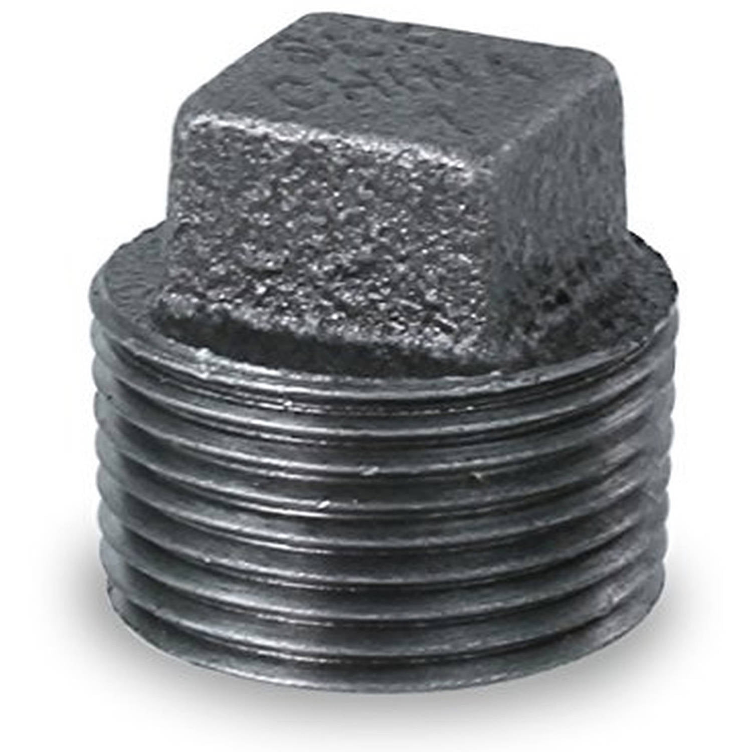 Supply Giant BMPL4000 Black Malleable Iron Plug with Square Head, 4 ...
