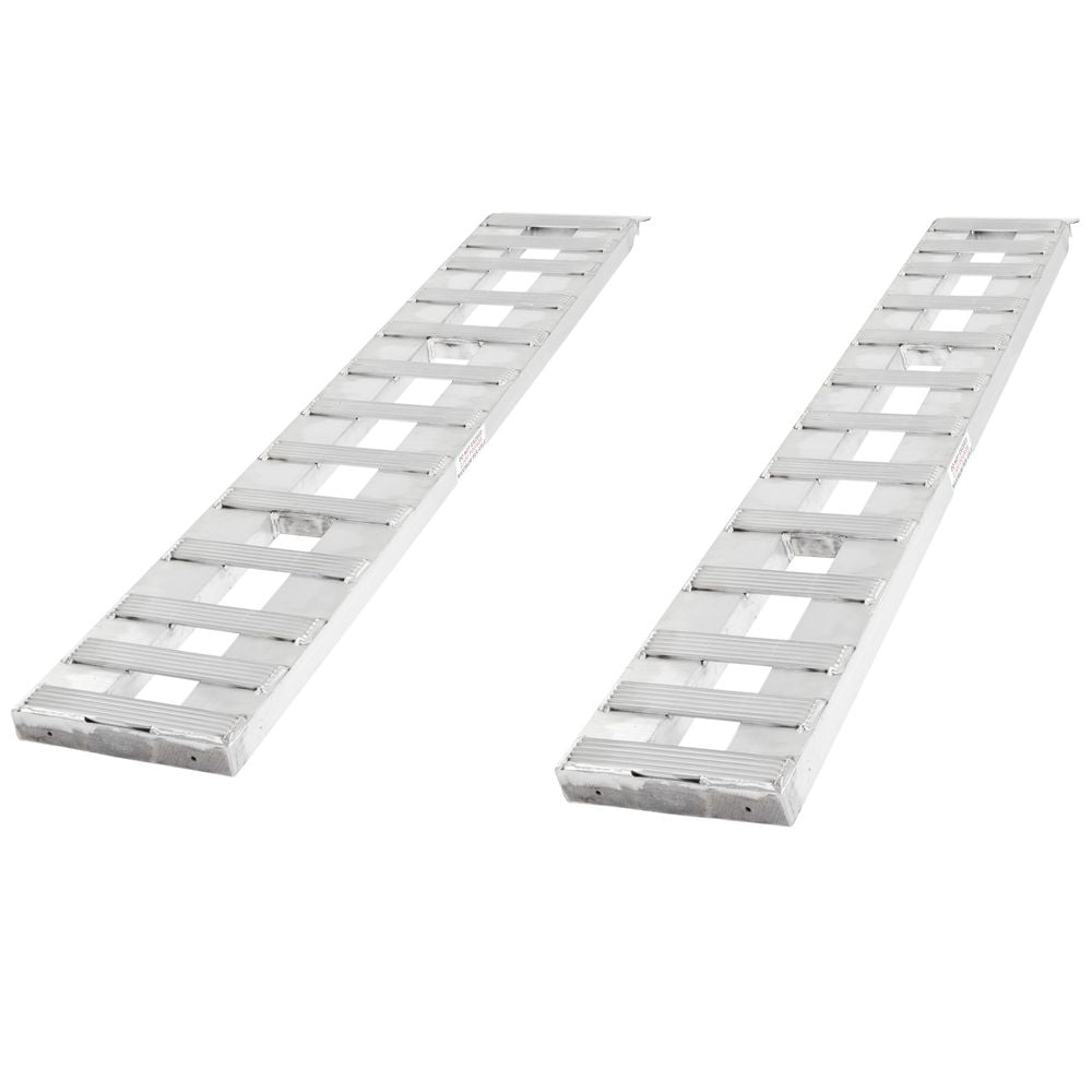 2,500 lb Capacity 72in x 12in x 2in Auto Loading Ramps Aluminum Hook ...