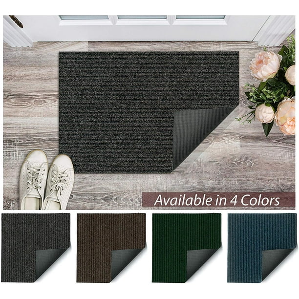 Koeckritz Rugs 18 in x 30 in Indoor/Outdoor Non Slip Heavy Duty Rubber ...