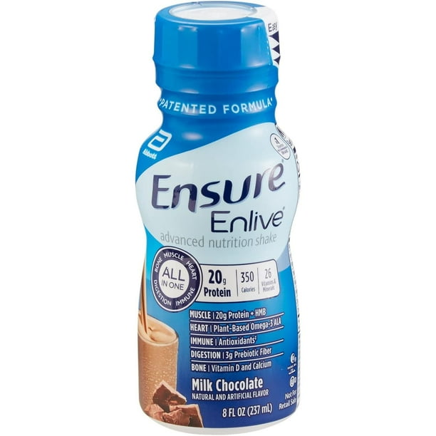 Ensure Enlive Advanced Therapeutic Nutrition Shakes, Chocolate, 8oz ...