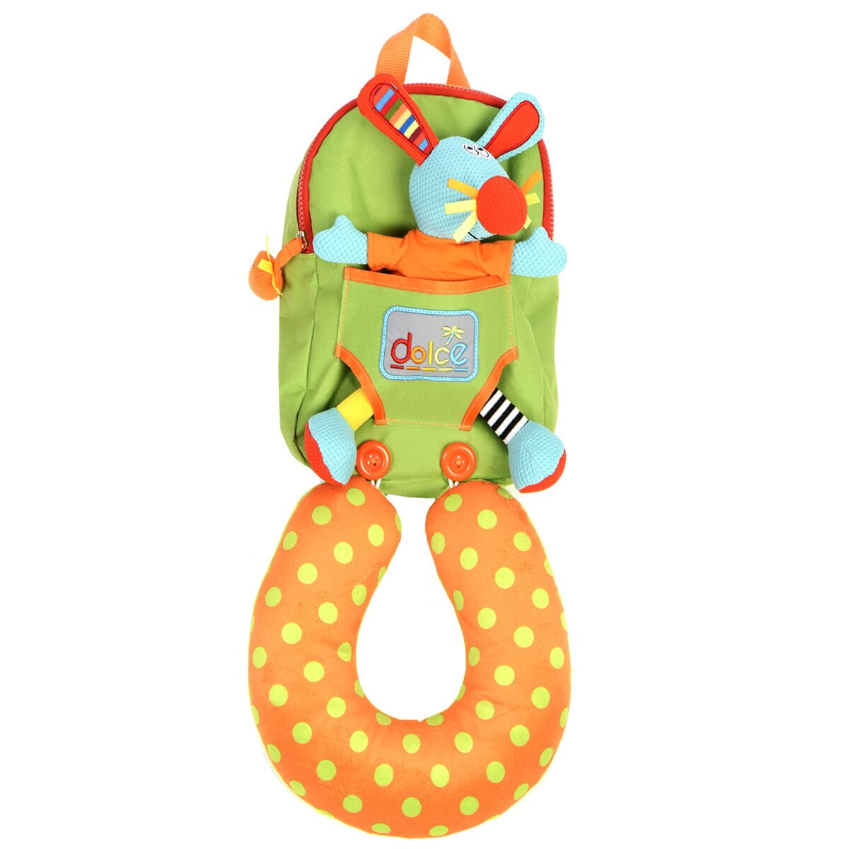 Dolce Rabbit Backpack with Neck Support Interactive Stuffed Animal ...