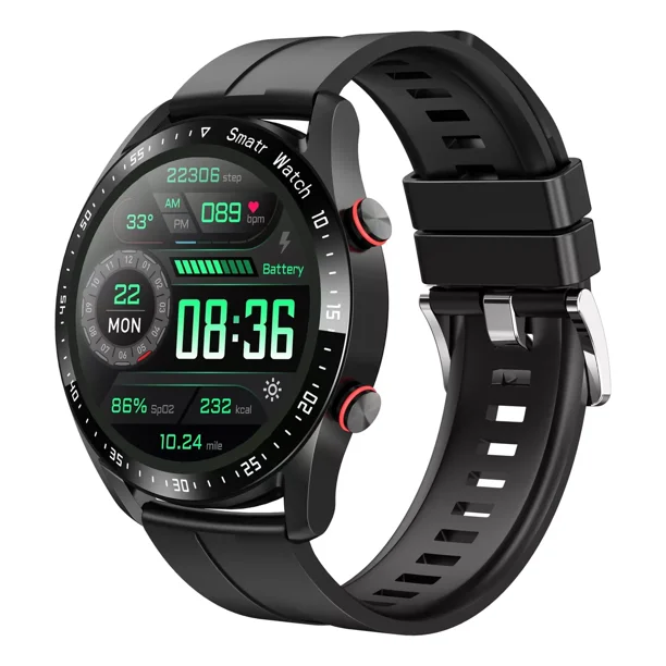 Reloj Inteligente Negro Redondo De Silicona Hw20 | Bodega Aurrera en línea