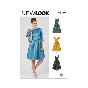 New Look Sewing Pattern 6229 Misses Dresses, Size A (8-10-12-14-16-18 ...
