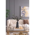 14" Blue And Gold Abstract Bud Glass Table Vase - Walmart.com