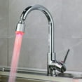 Shop Faucet Water Faucet Temperature Sensor 3 Color Led Fancy Gradient