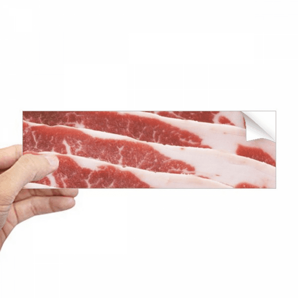 Pork Chops Meat Food Texture Rectangle Bumper Sticker Notebook Window ...