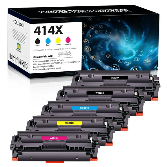 AAZTECH NO Chip 3-Pack Compatible Toner Cartridge for HP W2022X 414X ...