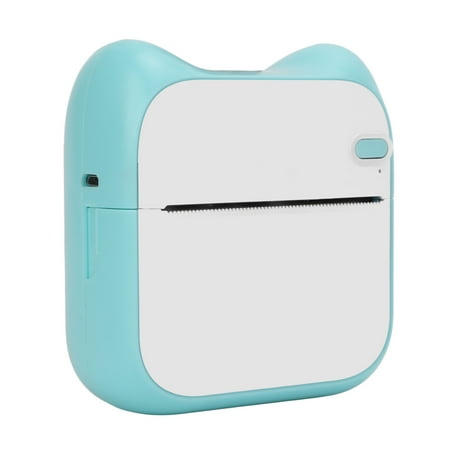 Mini Thermal Printer, Blue Wireless Printer With Printer Paper For ...