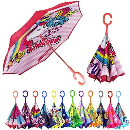 Kids Umbrella, MRTLLOA Kids Umbrella, Reverse Kids Umbrella Girls ...