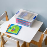 IRIS USA, 12 Qt. Plastic Storage Bins with Lids, Clear Containers ...