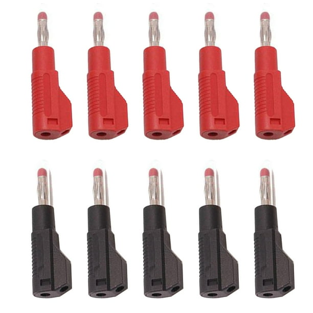 Lefu 10pc 4mm pure copper banana plug Insulation stacked plug lantern ...