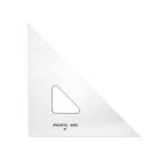 Pacific Arc Drafting Triangle, 4-inch, 30/60/90 Degrees, Clear Acrylic ...